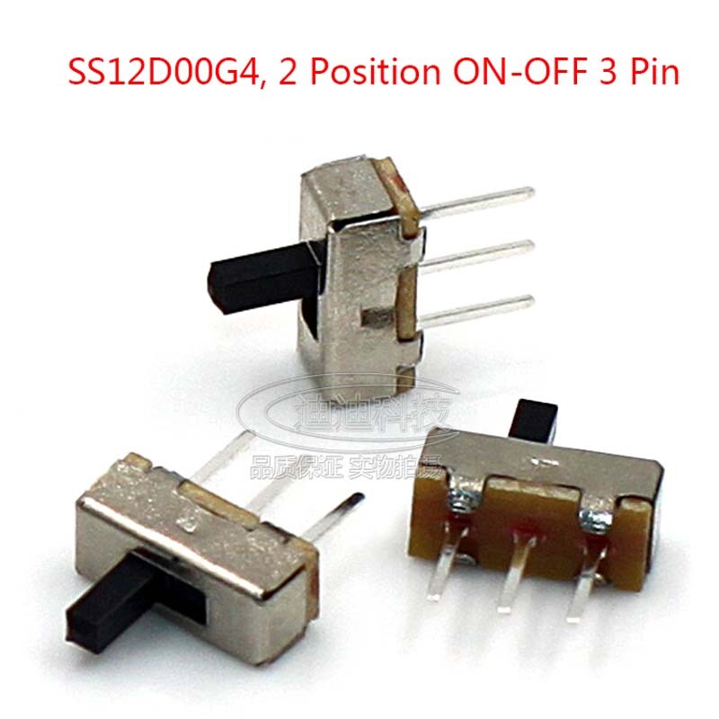 2 Position ON-OFF 3 Pin Slide Toys Mini Switch Vertical Microswitch 4mm ...