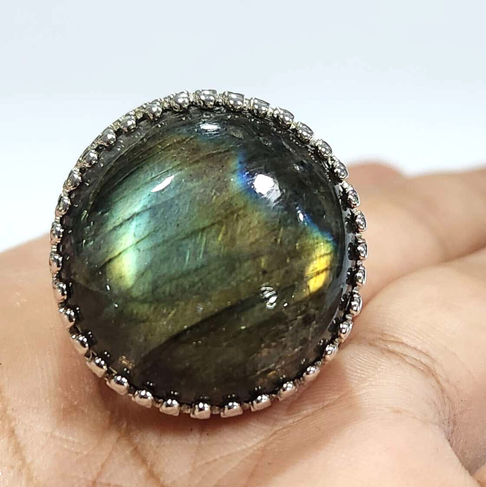 HSN Rarities Carol Brodie Sterling Silver Snow Labradorite Solitaire ...