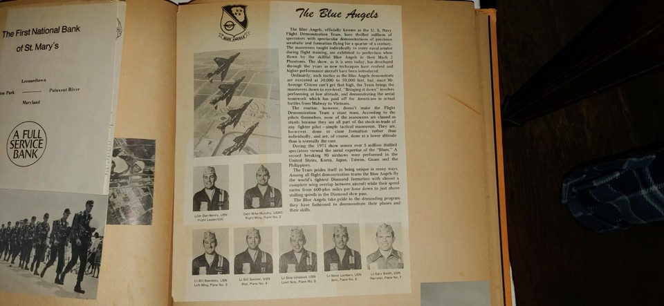 US NAVY BLUE ANGELS Scrapbook 5X7 PHOTO Ephemera fighter pilots ...