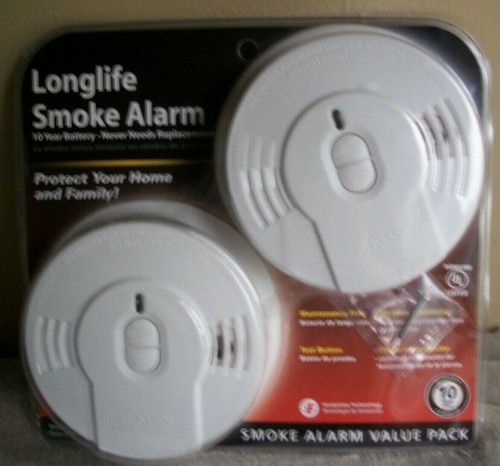 2 Pack Kidde Model i9010 Smoke Alarm Detector 10 Year Battery ...