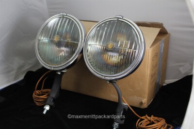 Pair Trippe Lights 6.75 inch Lens Diameter w/ Bracket New Wiring Jr ...