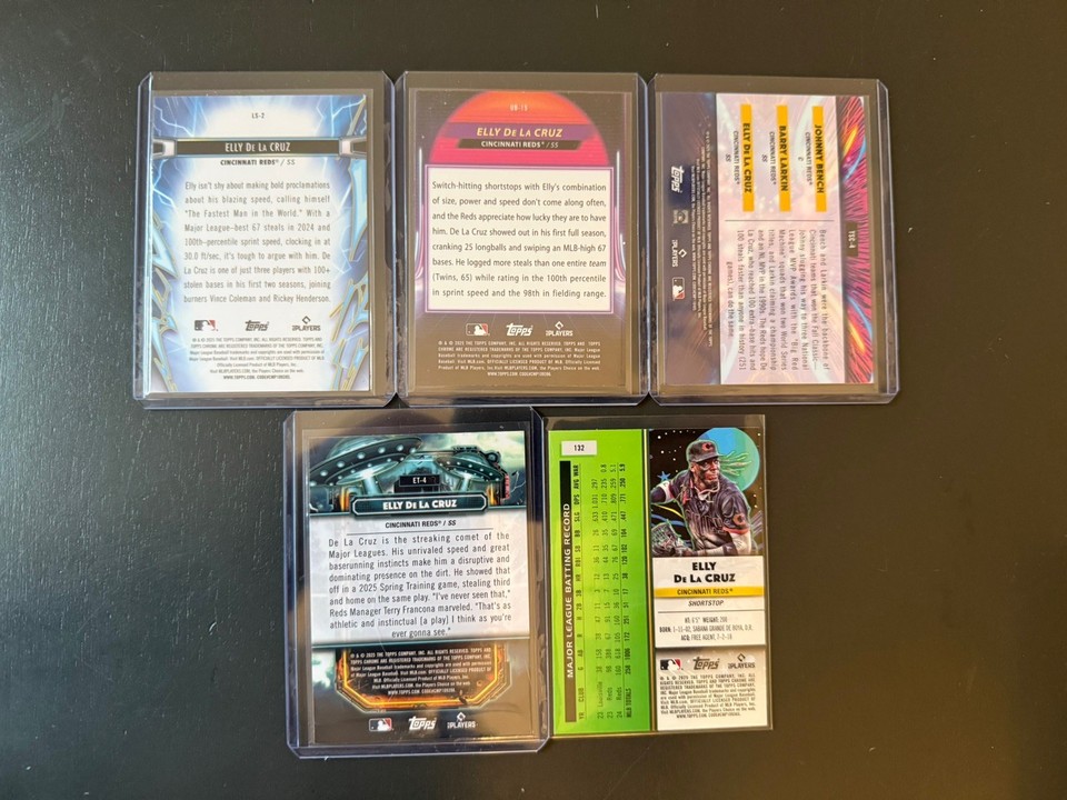 2025 Topps Cosmic Chrome Elly De La Cruz Lot (5 Cards) | eBay UK