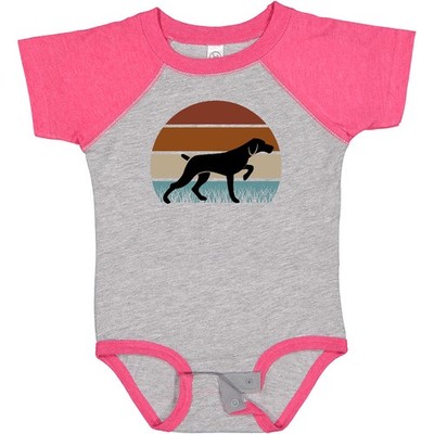 Inktastic Hunting Dog Retro Sunset Baby Bodysuit Outdoors Retriever ...