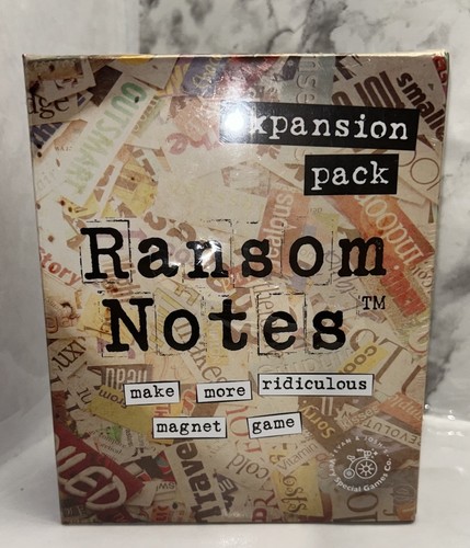 Ransom Notes Expansion Pack Magnet Word Party Game for 3-6 Players Ages ...
