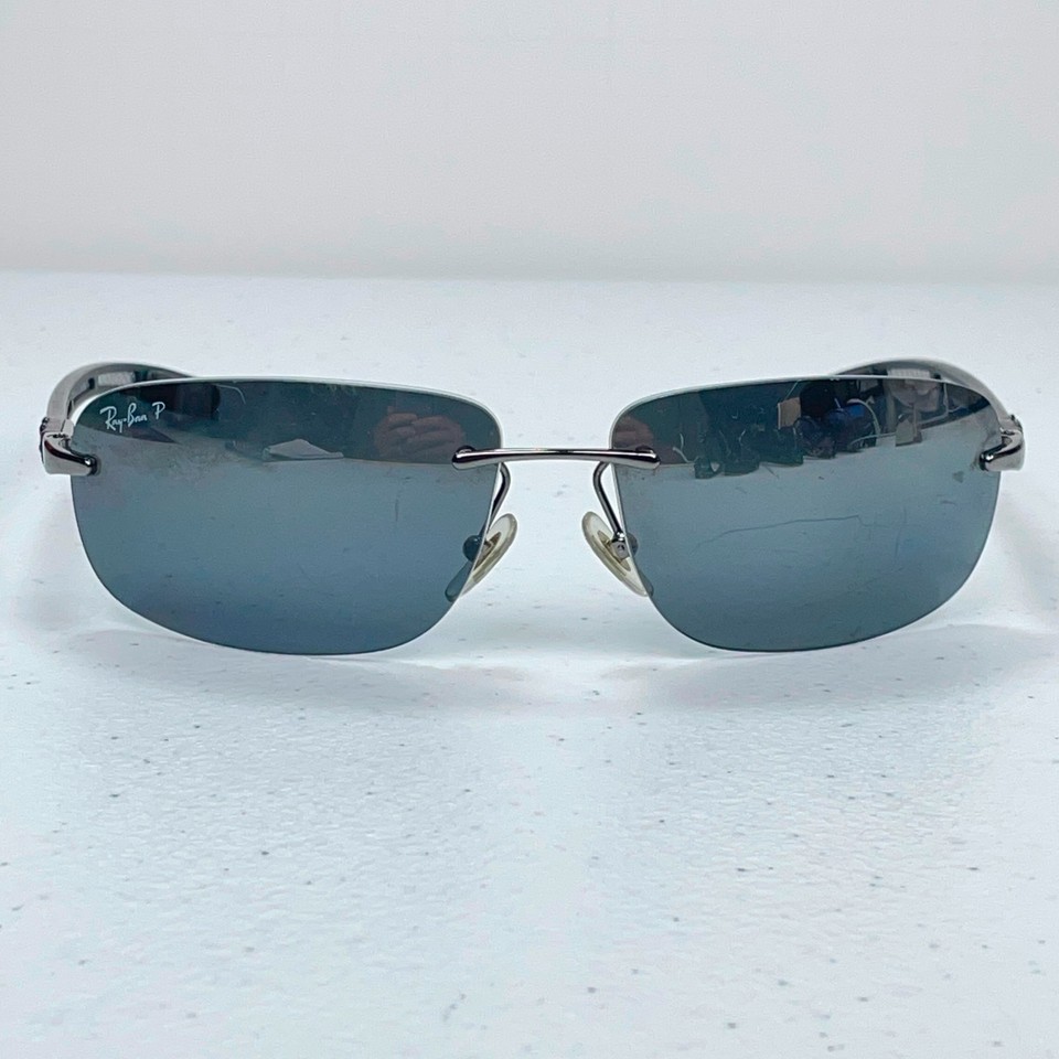 Ray-Ban Sunglasses FRAMES ONLY Rimless Carbon Fiber RB 8303 004/82 | eBay