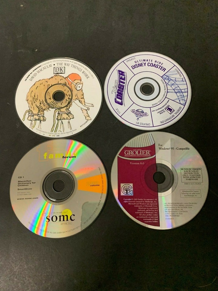 Lot of 4 Educational Learning For Kids CD-ROM Windows | eBay