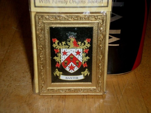 [ BAXTER ] FAMILY CREST / COAT OF ARMS, FRIDGE MAGNET, Vintage #1996 yr ...