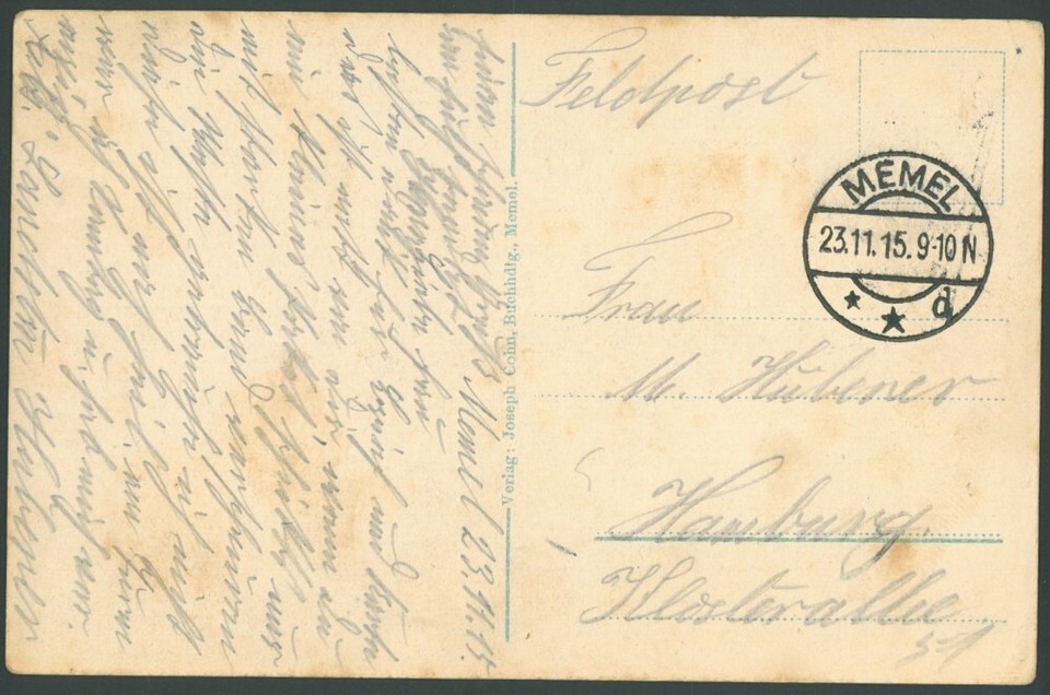 MEMEL old vintage postcard Klaipeda Lithuania | eBay