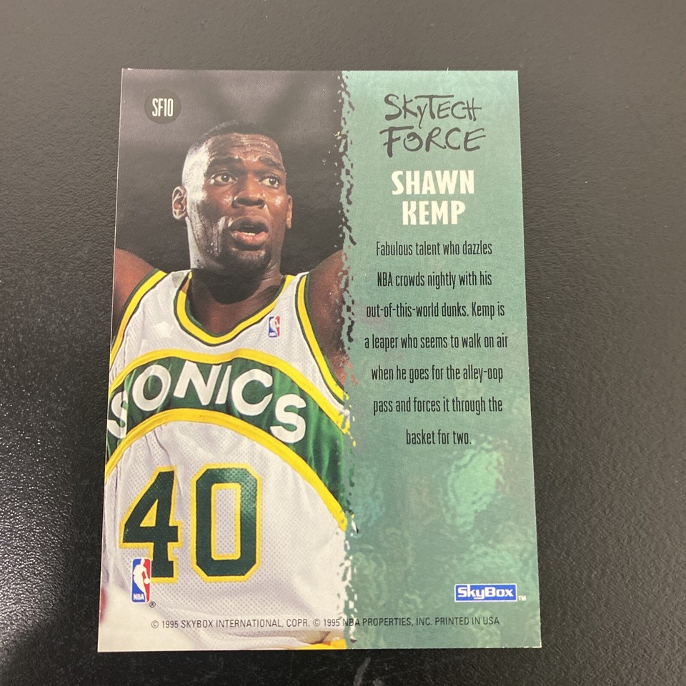 1994-95 SkyBox SkyTech Force #SF10 Shawn Kemp NBA Basketball Card ...