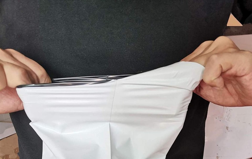 White Poly Mailers Mixed Size Shipping Envelopes Bags 100Pcs (20 Each ...