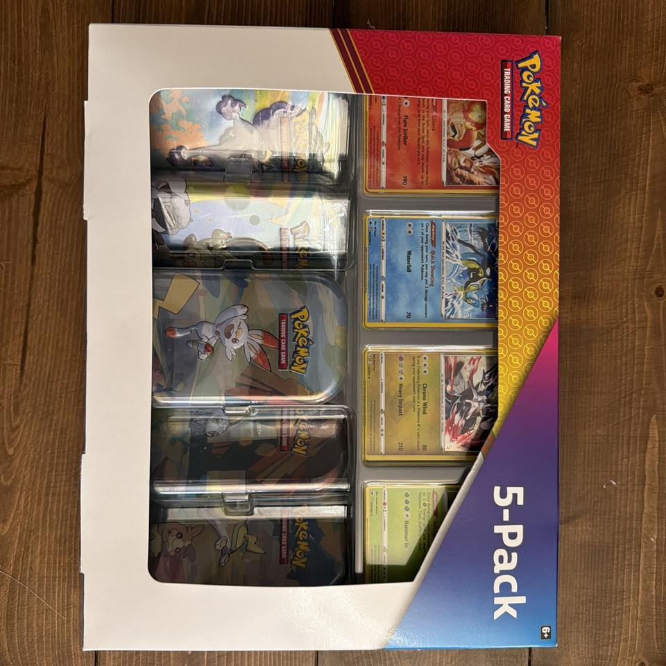Costco Pokémon 5 Pack Galar Pals Mini Tins- Evolving Skies and ...