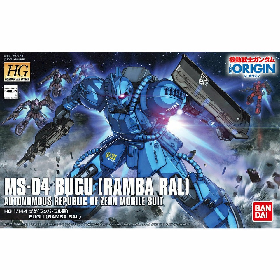 BANDAI 1/144 HG Gundam The Origin MS-04 Ramba Ral Plastic Model Kit ...