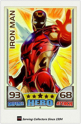 2011 Topps Marvel Universe Hero Attax Collectors Card Rainbow Foil #4 ...