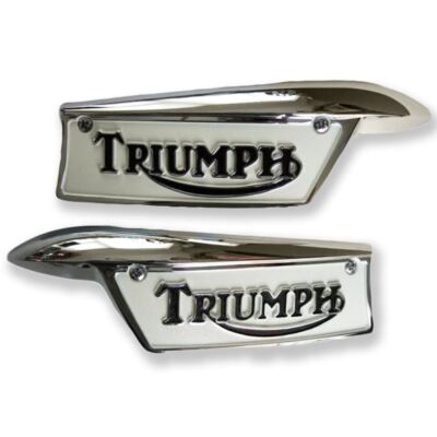 Triumph Late Petrol Tank Badges, T100/T120/T140/T150/TR6 82-9700 & 82 ...