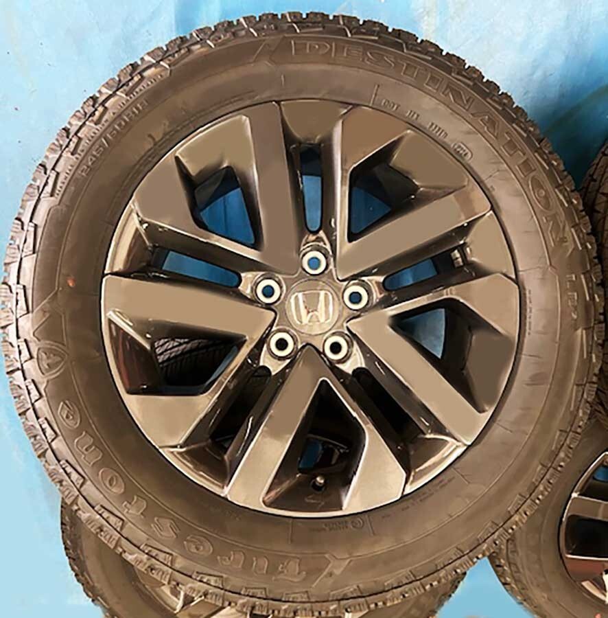 18" HONDA RIDGELINE OEM WHEELS and TIRES Set (4) 18x7 OE Rims and 245 ...