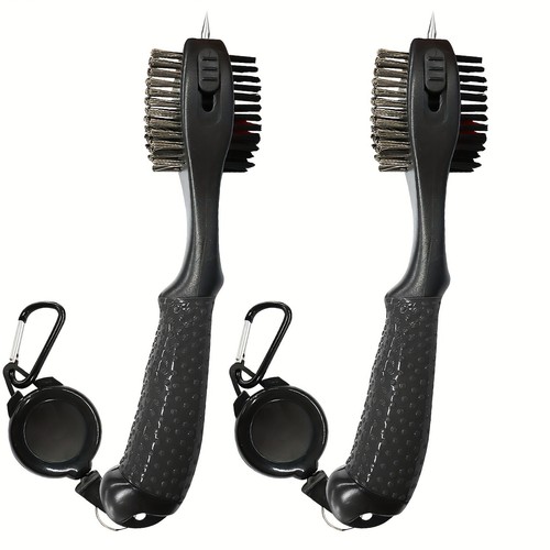 Golf Club Brush Cleaner And Groove Sharpener Tool 2 Pack | eBay