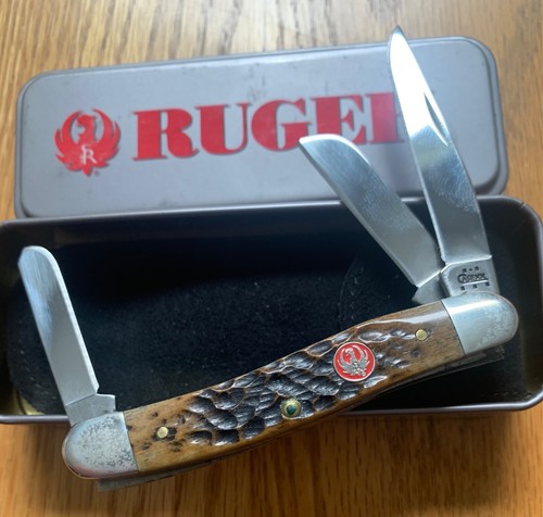CASE RUGER NEW BLACK STOCKMAN KNIFE NEVER USED IN BOX #6318 SS D9 | eBay