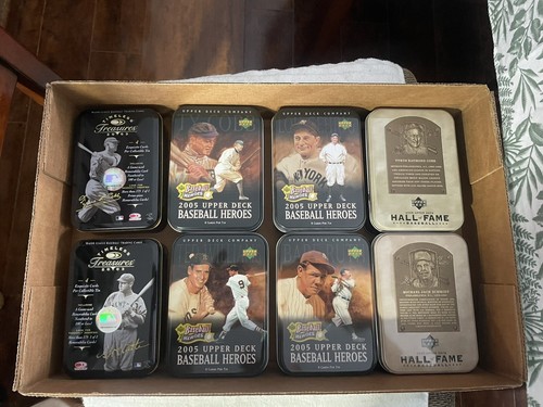(6) UPPER DECK And (2) DONRUSS BASEBALL EMPTY TINS ONLY NO CARDS | eBay