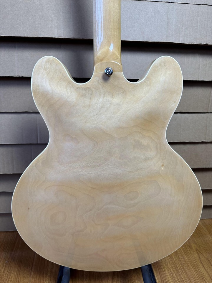 Custom 335 semi hollow electric guitar with 2H pickups and rosewood ...