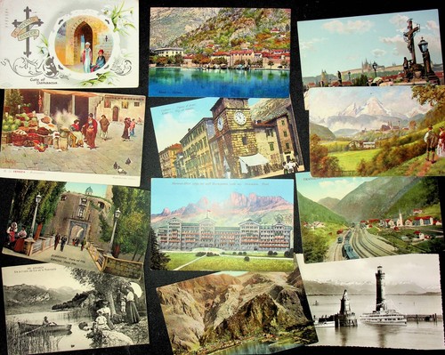 Lot of 50 random Foreign post cards c. 1902-1930s #A | eBay