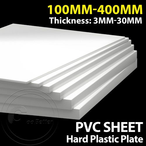 3mm-30mm Thick White Plastic PVC Sheet Hard Plastic Plate Multi size ...