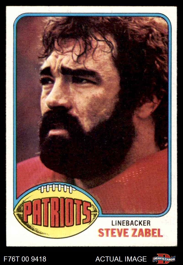 1976 Topps #188 Steve Zabel Patriots Oklahoma 5.5 - EX+ | eBay