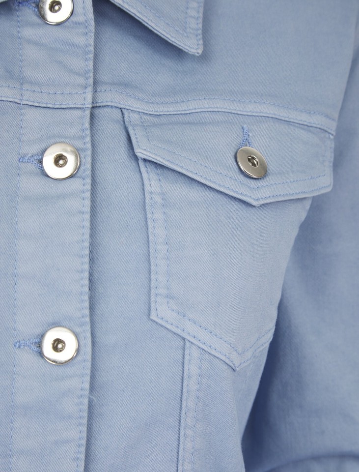 Womens Ladies Amara Reya Stretch Denim Jacket Soft Cotton Summer ...