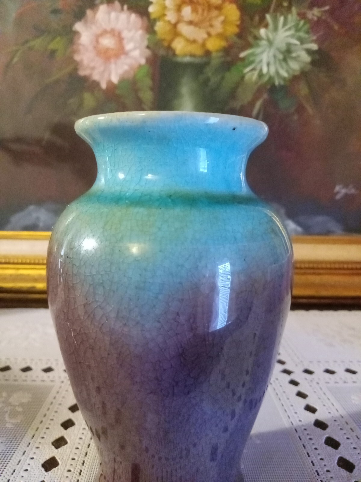 Walter B Stephen Pisgah Forest 1941 Purple/Turquoise Studio Art Pottery ...