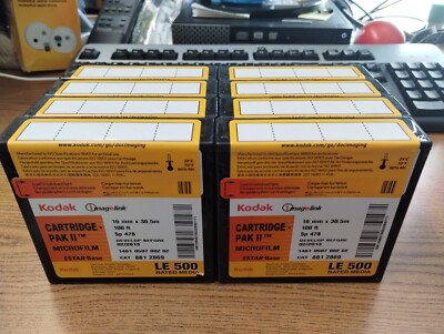 Kodak Imagelink HQ Microfilm CAT: 881 2869 16mm x 30.5m, 100ft Sp 478 ...