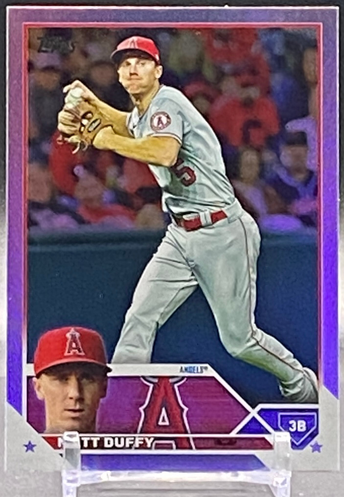 2023 Topps Series 1 #274 MATT DUFFY Los Angeles Angels Rainbow Foil | eBay