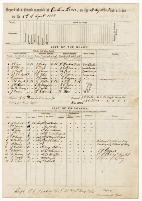 1868 Custom House (Massachusetts) Post-Civil War Prison Record | eBay