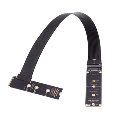 Cablecy M-Key NVME Male to Female Extension PCI Express Cable 30cm ...