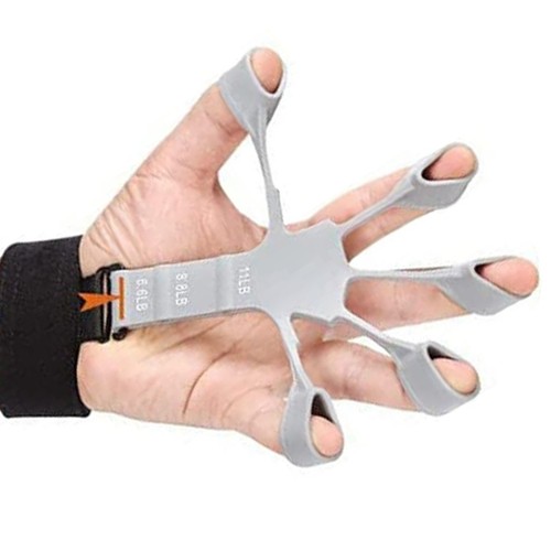 (Gray)Finger Strengthener Hand Grip Adjustable Finger Exerciser For ...