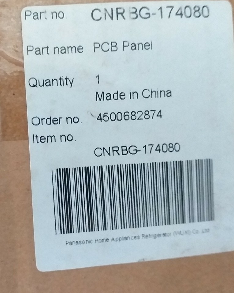 Genuine Panasonic Fridge Freezer Door Keypad Display PCB CNRBG-174080 ...