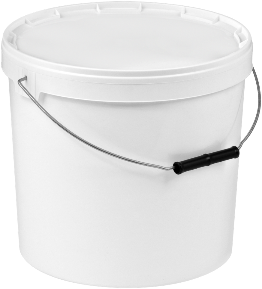 Plastic Buckets Tubs White Transparent Tamper Evident Lids 0.5L 1L 3L ...