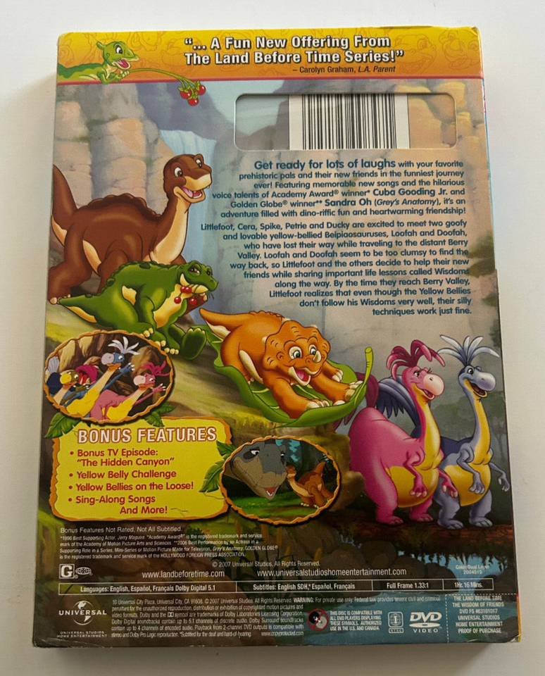 The Land Before Time The Wisdom of Friends DVD Logan Riley Arens NEW ...