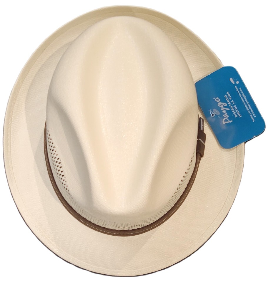 Fedora Hat Firm Straw - Breathable - for Sun or Rain - for Men or Women ...
