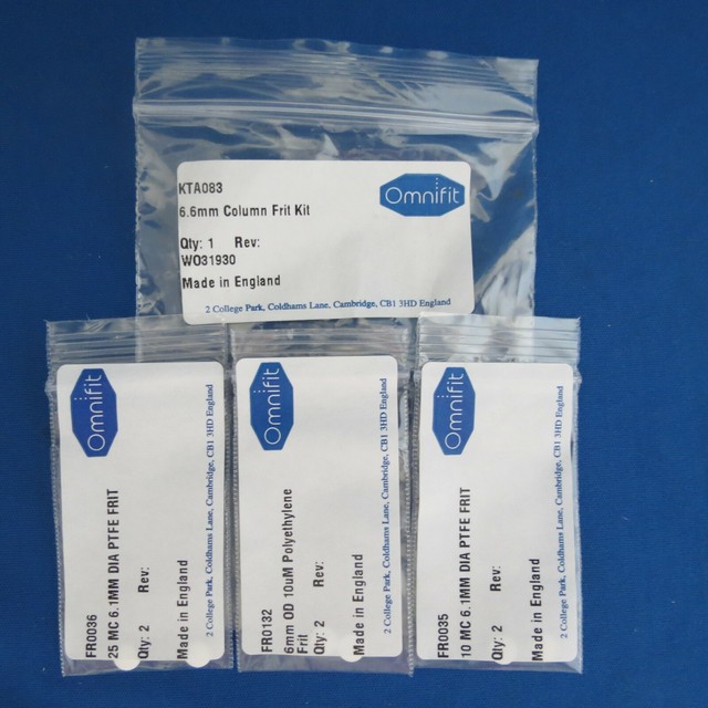 Omnifit Chromatography Column 6.6mm Frit Kit KTA083 | eBay