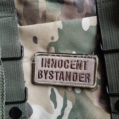 INNOCENT BYSTANDER TACTICAL PATCHES ARMY BADGE EMBROIDERED HOOK PATCH ...