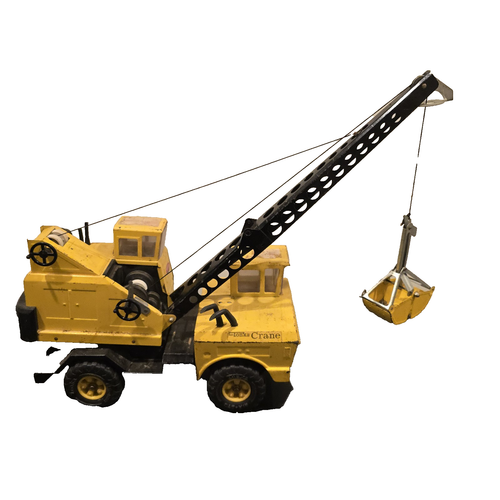 Vintage Tonka Mighty Crane Yellow MR-970 Pressed Steel Distressed | eBay