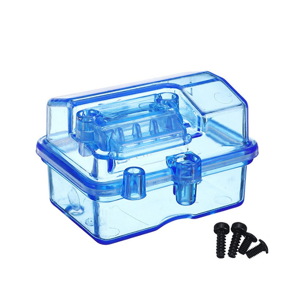 Waterproof Receiver Box Transparent Blue For Traxxas Slash 4X4 10SC RC ...