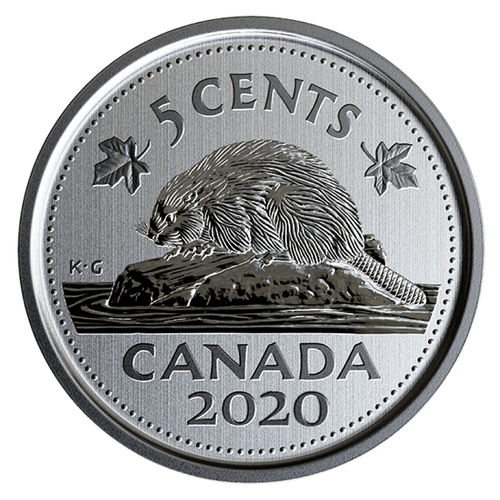 🇨🇦 Special Canada 5 cents coin, Beaver Nickel, Frosted SPECIMEN FINISH ...