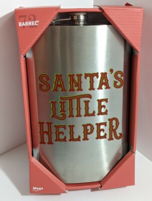Flask "SANTAS HELPER" BIG HIP FLASK 64 OZ. -Barrel NO. 72 - SANTAS ...