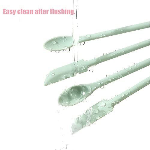 6 Pack Mini Silicone Spatula Set Double Ended Jar Scraper Tiny Spatula ...