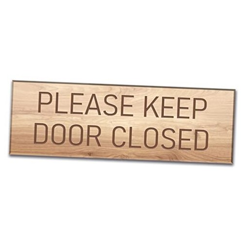 9x3 Inch Please Keep Door Closed Sign, Acrylic Self-stick Door Wall ...