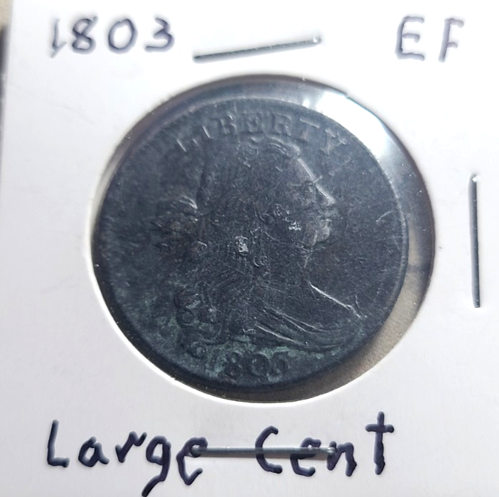 1803 Large Cent, Draped Bust, Small Date, Large Fraction Variety ...