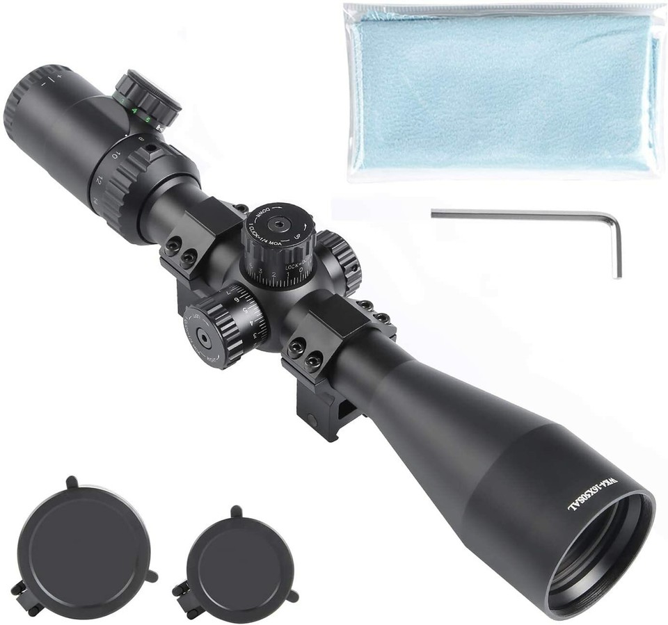 Sniper MK4-16X50mm Hunting Rifle Scope Illuminated Reticle Side ...