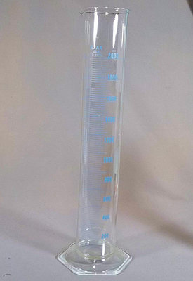2000 ml Exax USA Glass Graduated Cylinder TD 20 Degree Hex Bottom | eBay