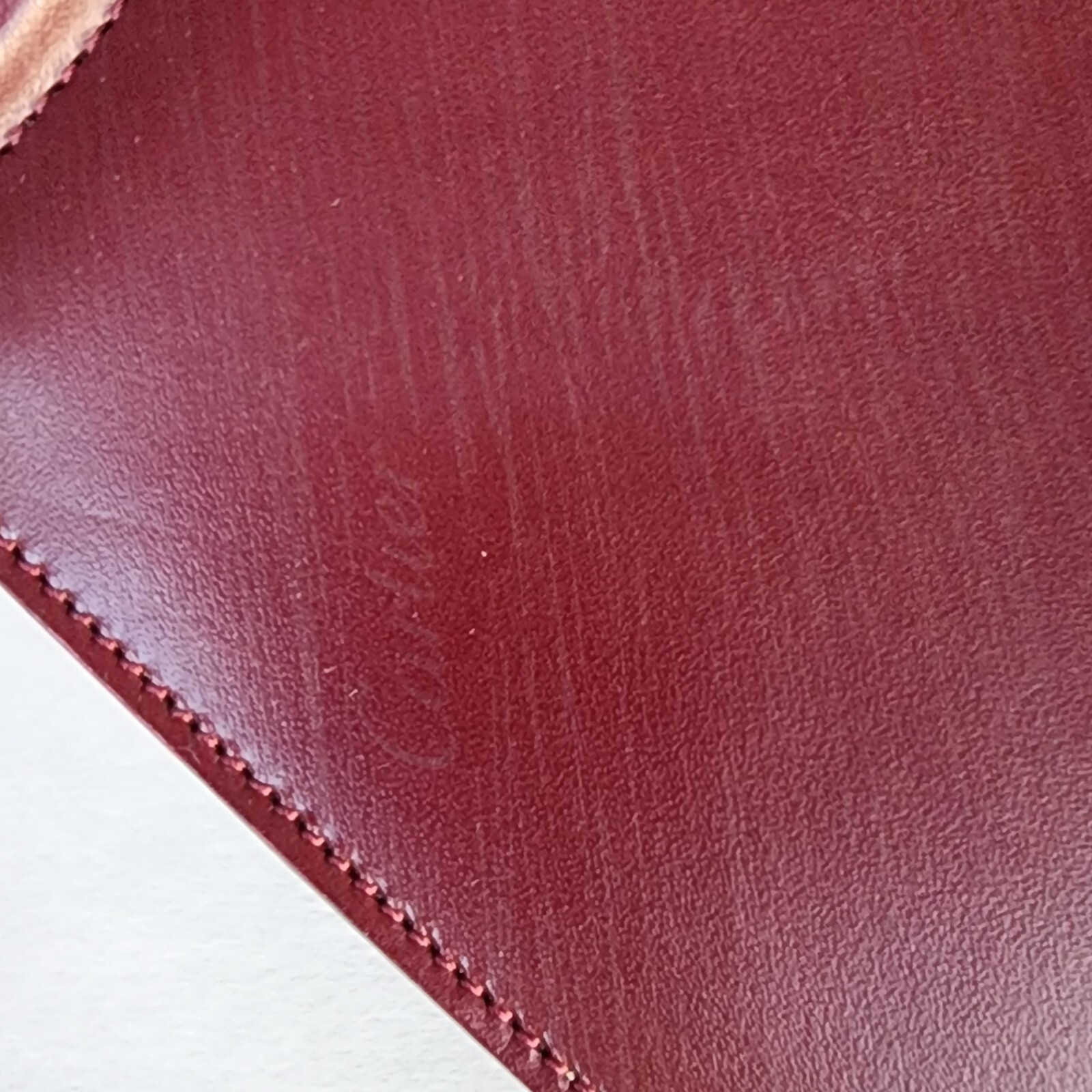 Authentic CARTIER Sac Trinity Mini Bag in Burgundy Le… - Gem