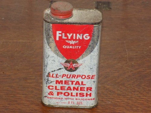 Vintage Flying A All Purpose Metal Cleaner & Polish Empty 8 Ounce Can ...